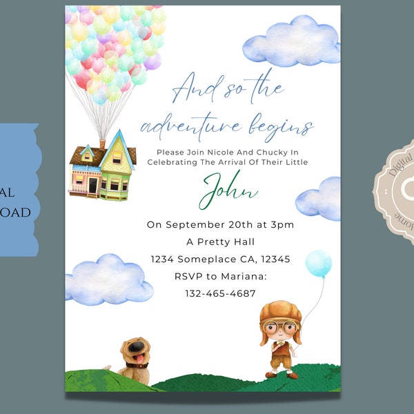 Pixar up Baby Shower - Etsy