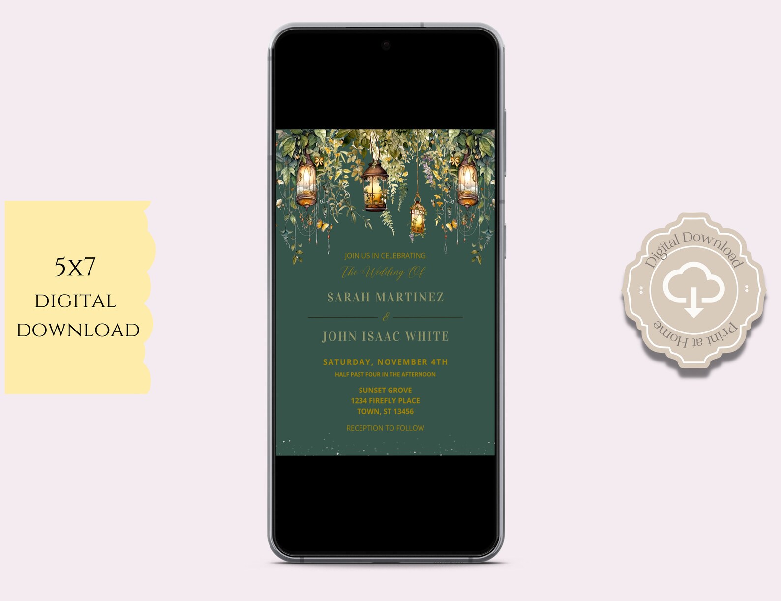 Fairy Light Wedding Invitation, Fairy Invitation, Do It Yourself ...