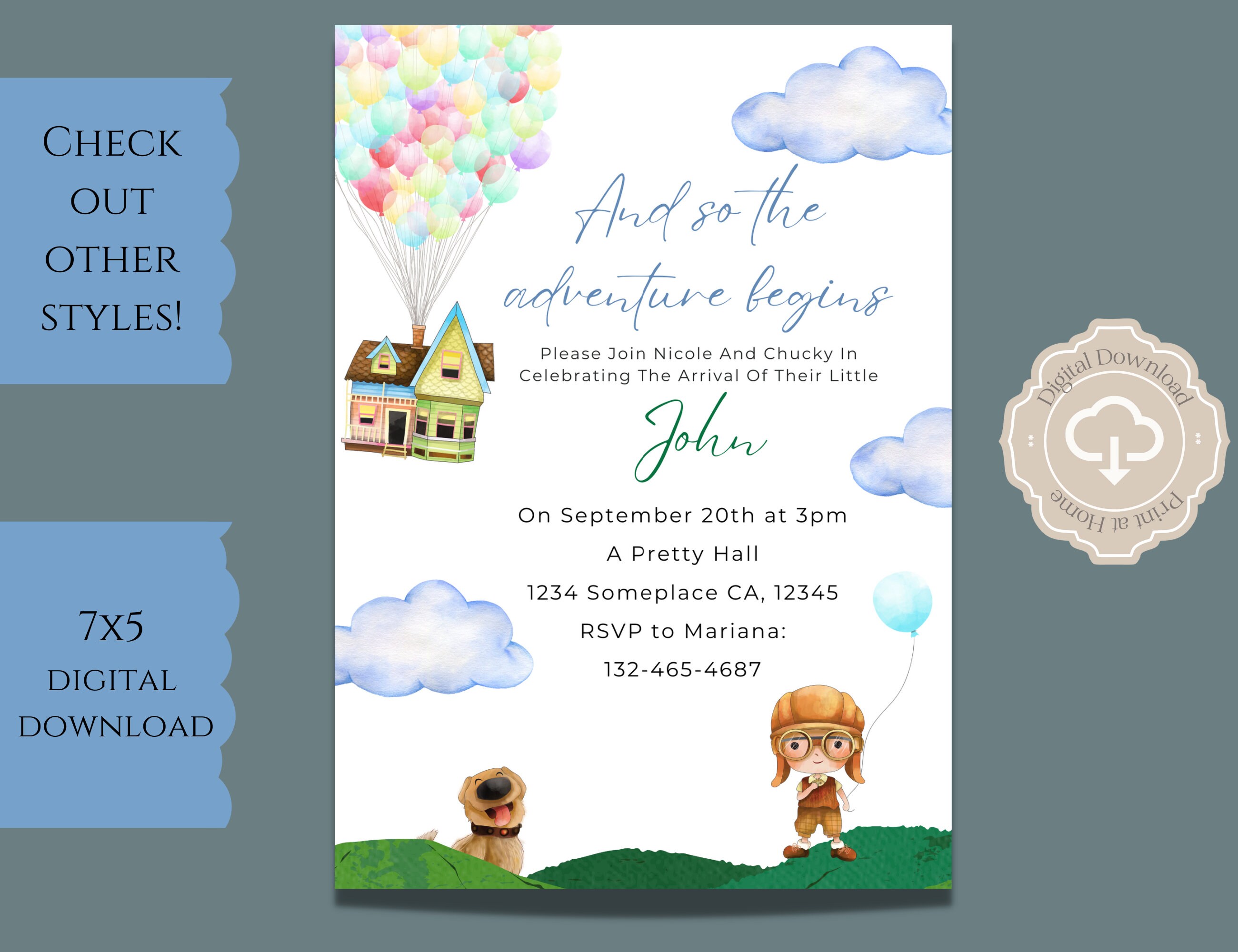 Baby UP Party Pack DIY, Digital Printouts, DIY up Baby Shower, Print at ...