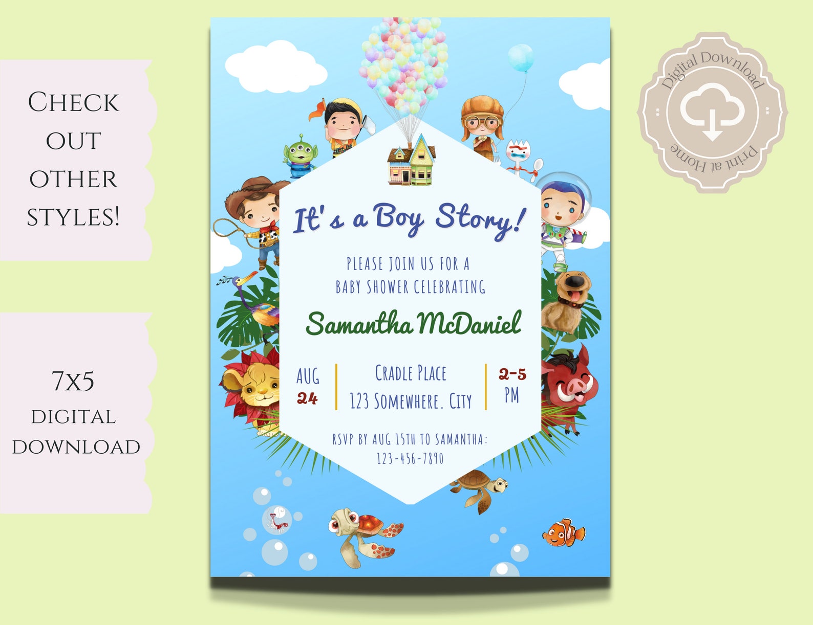 Concha Baby Shower Green, Concha Baby Shower Invitation, Concha in the ...