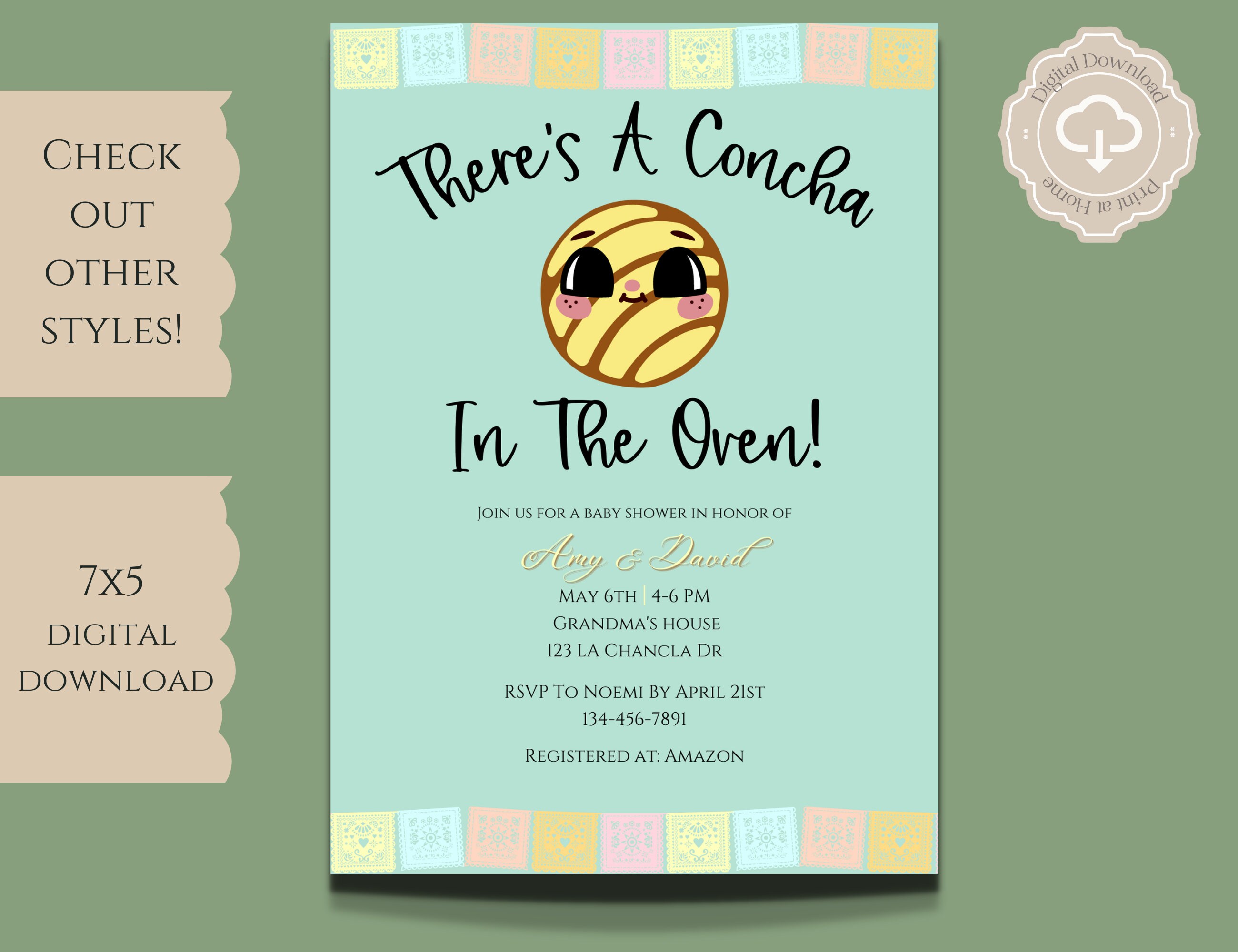 Panecito Gender Reveal, Concha Baby Gender Reveal, Panecito in the Oven ...