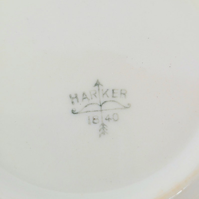 Vintage China Harker Pottery 1840 Square Serving Bowl With Yellow and ...