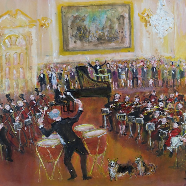Orchestra Painting - Etsy