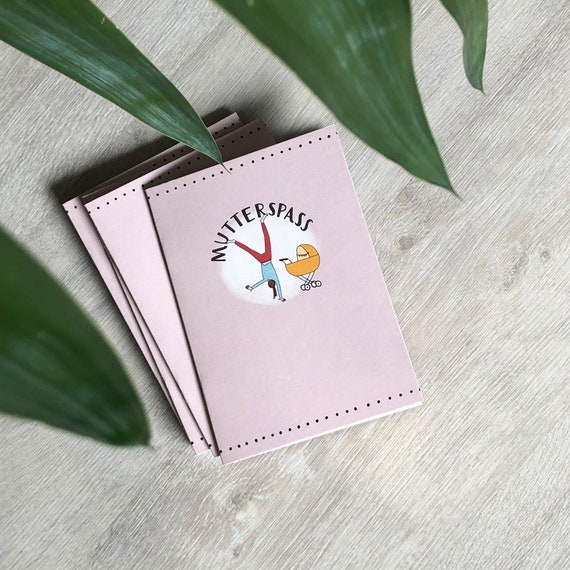 Mutterspaß der Mutterpass zum Spaß Geschenk zur Geburt für | Etsy