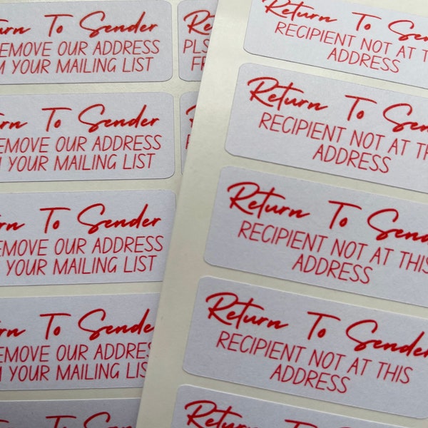 Return to Sender Sticker - Etsy