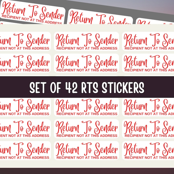 Return to Sender Address Stamp - Etsy