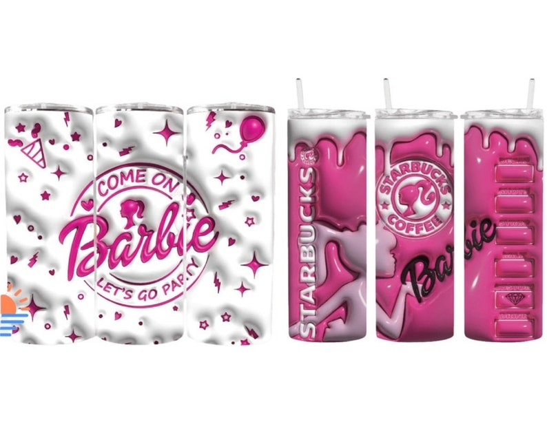 Bharbs Pink Puffy Inflated Cup 2023 20oz Tumbler - Etsy