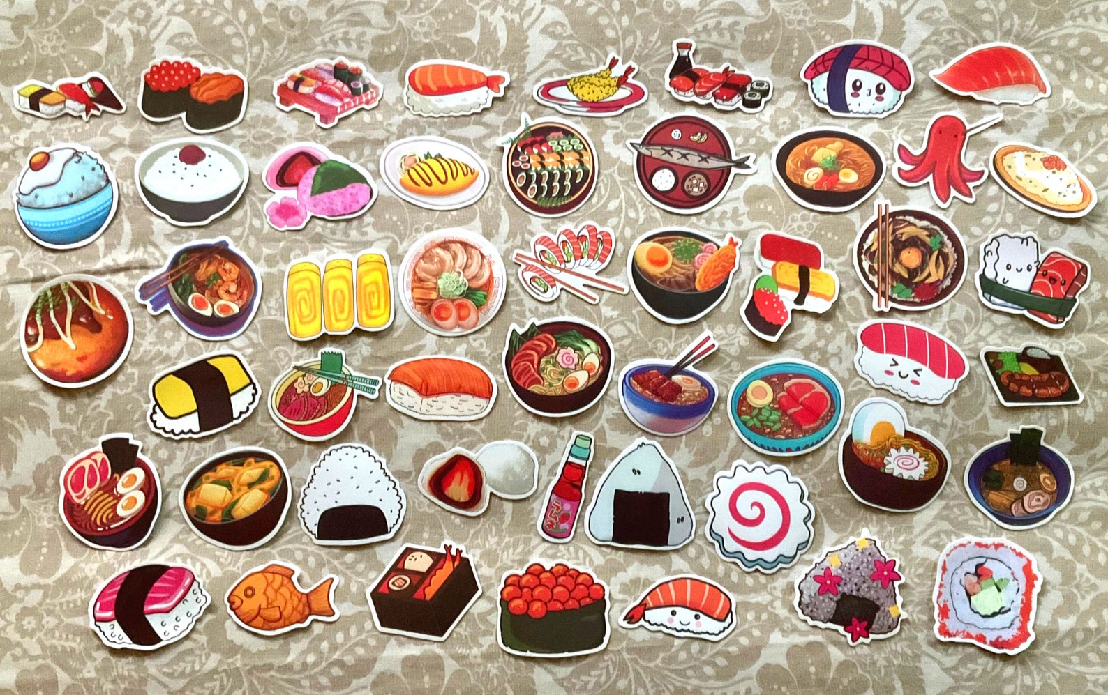 25 Pcs Assorted Food Stickers, Food Sticker Packs, Sticker Pack, Vinyl ...