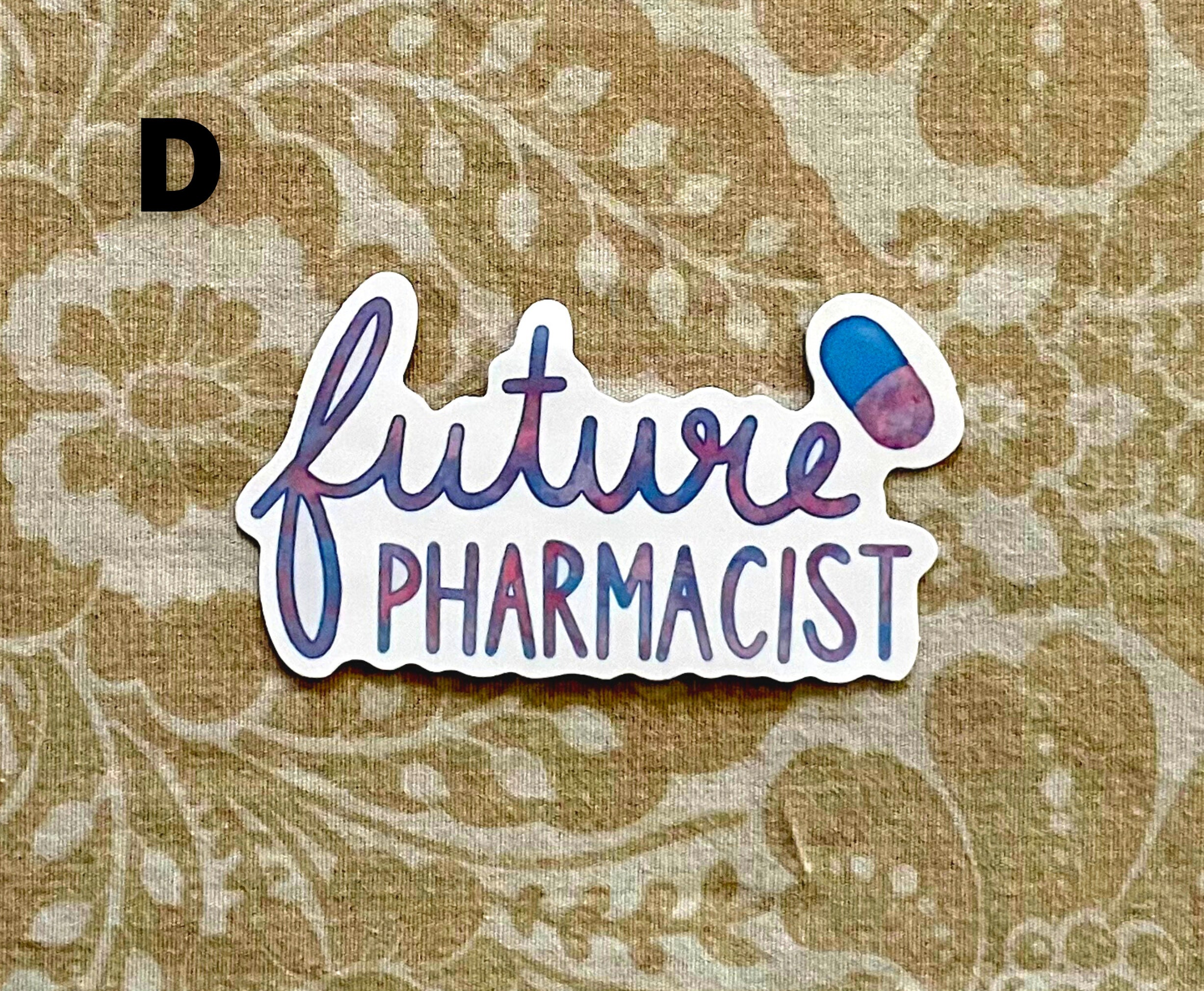 Future Pharmacist Stickers, Pharmacy Stickers, Future Pharmacist, Vinyl ...