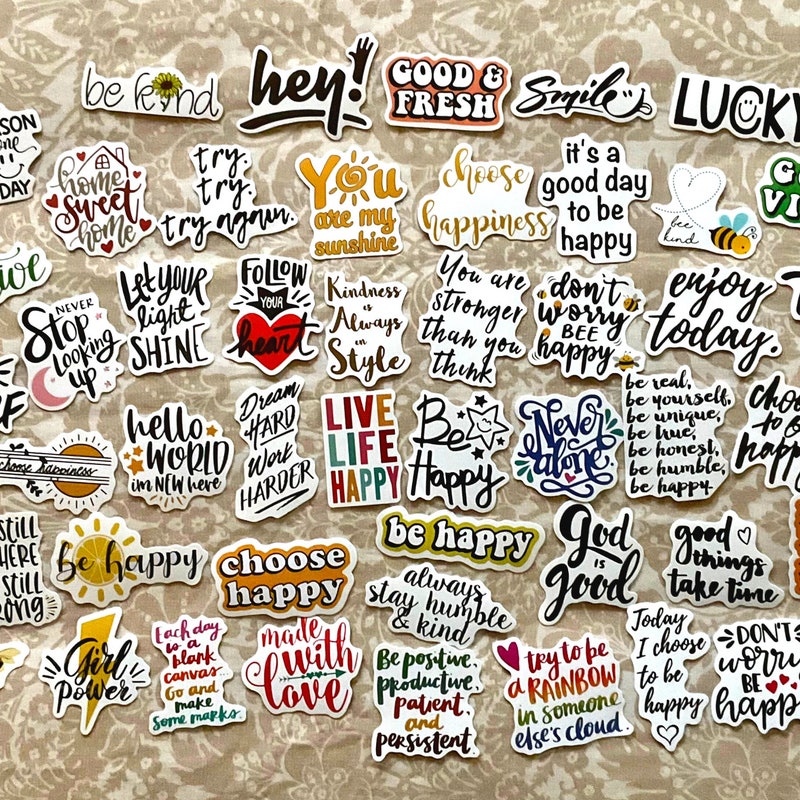 Quote Stickers - Etsy