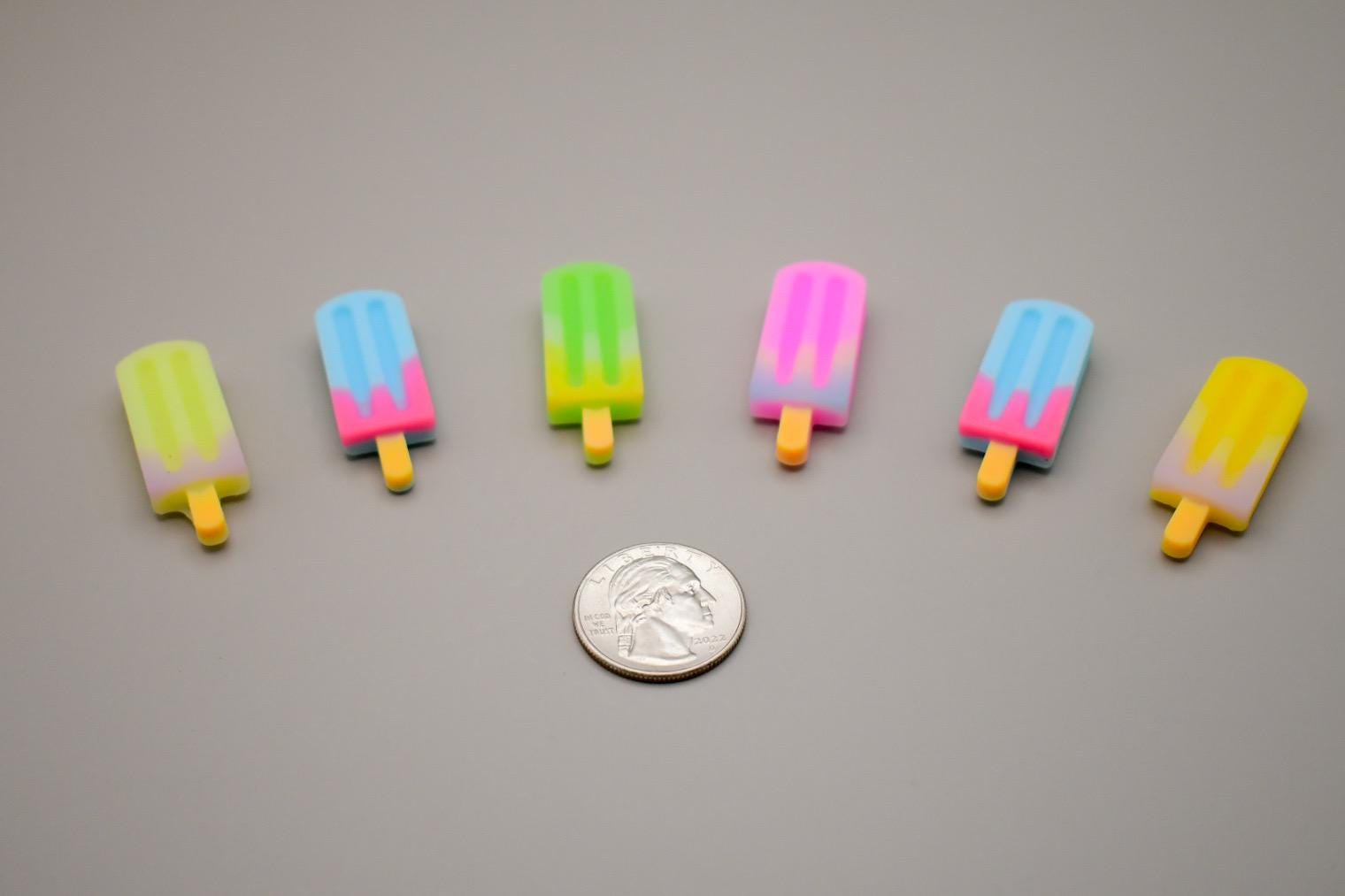 Popsicle Magnets or Push Pins + Tin Box | Cute Magnets | Food Magnets ...
