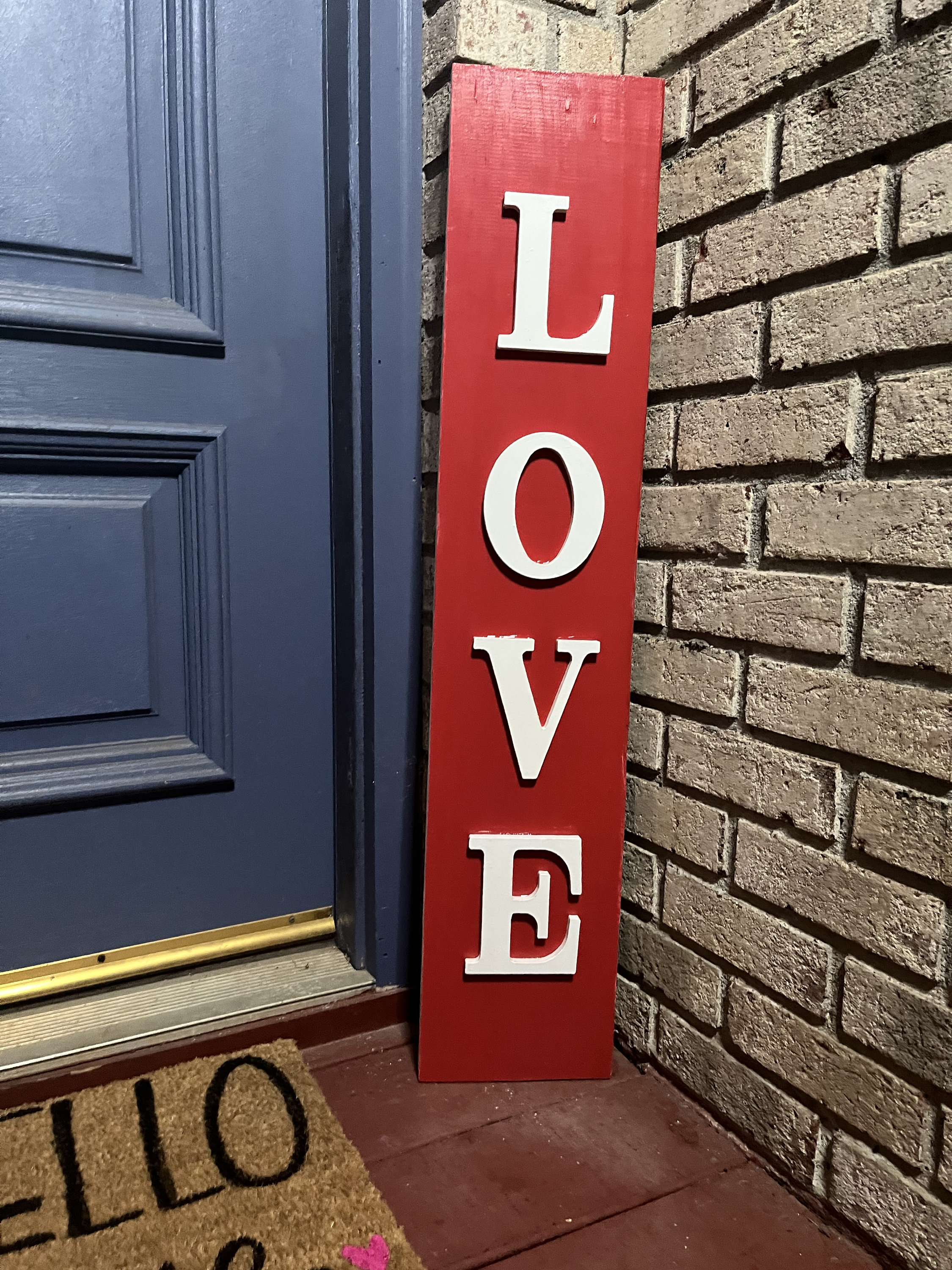 Valentines Day Leaner Sign - Etsy