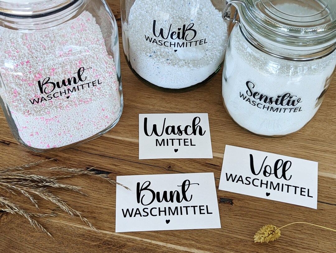 Sticker for Laundry Detergent Stickers to Keep the Laundry Room Tidy ...