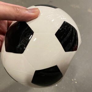 Soccer Ball Ceramic Planter, Sports Fan Flower Pot Bowl, Athletic ...
