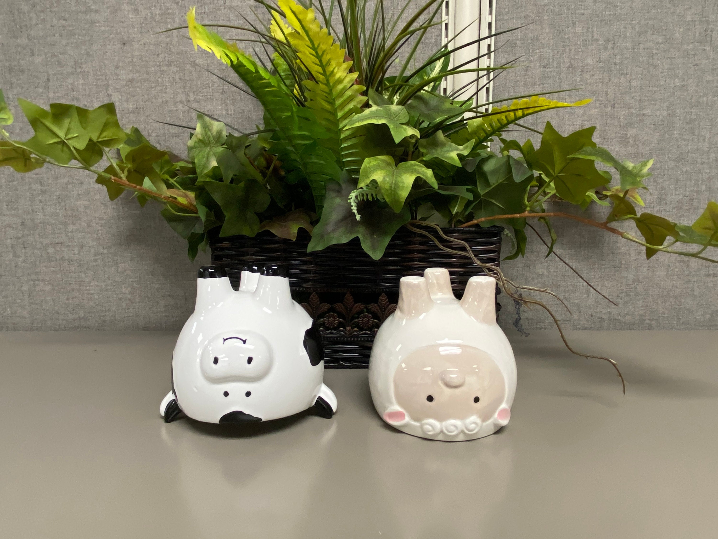 Farm Animal Planter Cow and Sheep or Lamb Planter 2 - Etsy