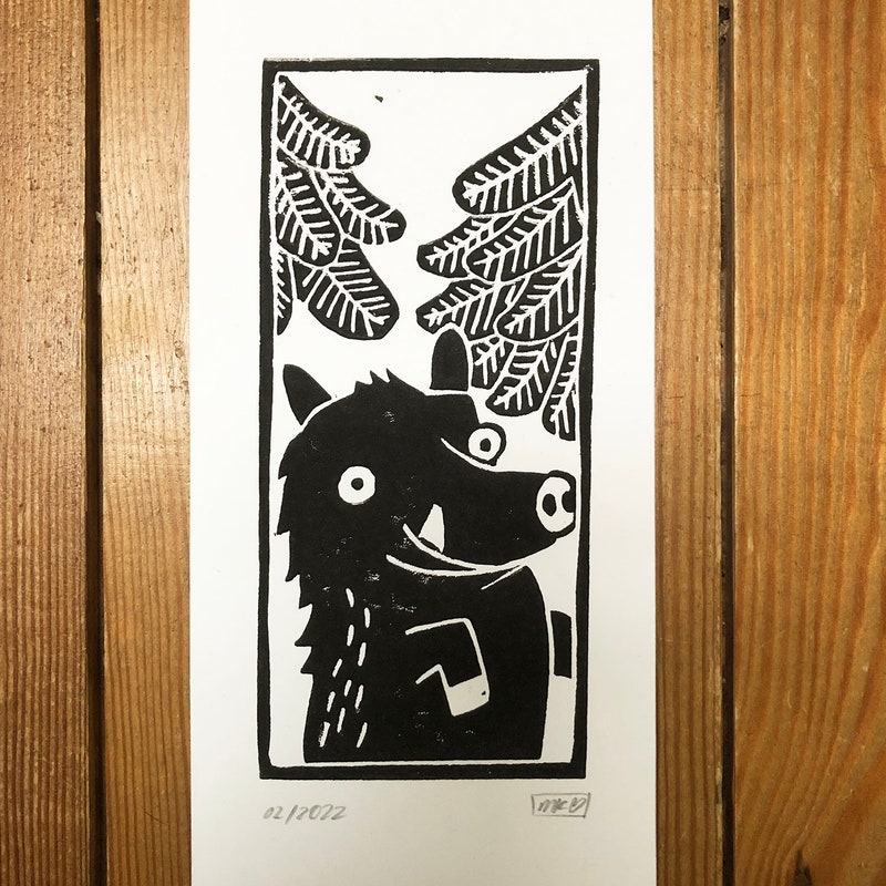 Linoldruck - Etsy.de