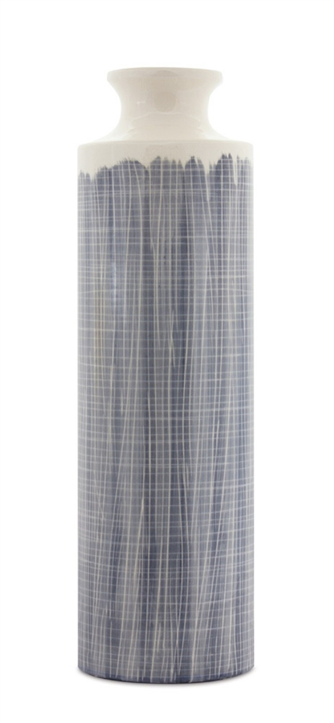 Large Ceramic Vase, Terra Cotta, Tall Vase, 24.75"h, Blue, Containers ...