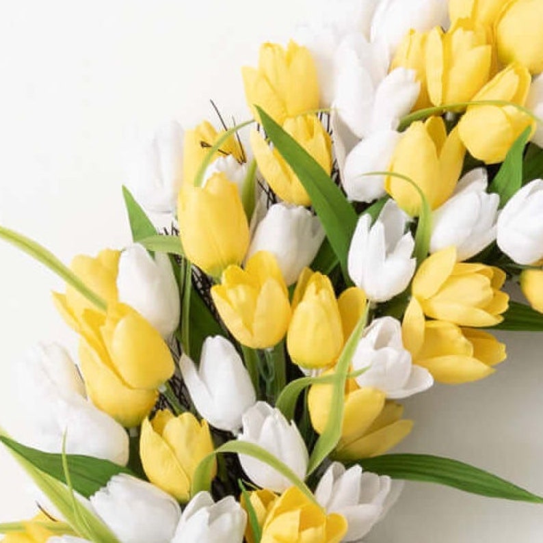 Colorful Spring Teardrop Swags - Set of 2 Tulip Swags - Front Door ...