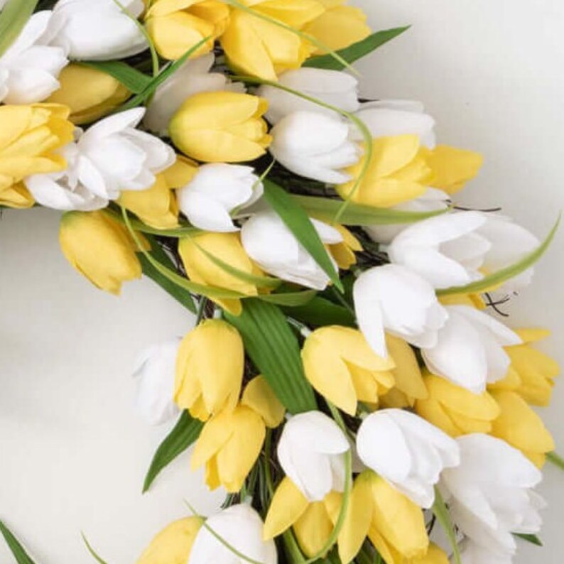 Colorful Spring Teardrop Swags - Set of 2 Tulip Swags - Front Door ...