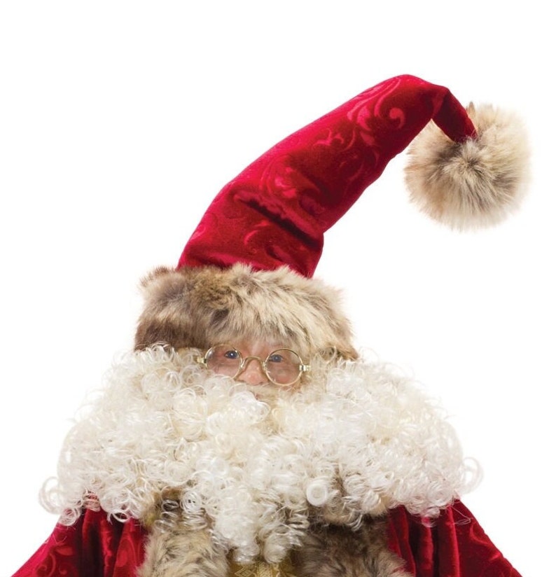 24" Santa With Fur-trim Coat - Large Standing Santa Figurine ...