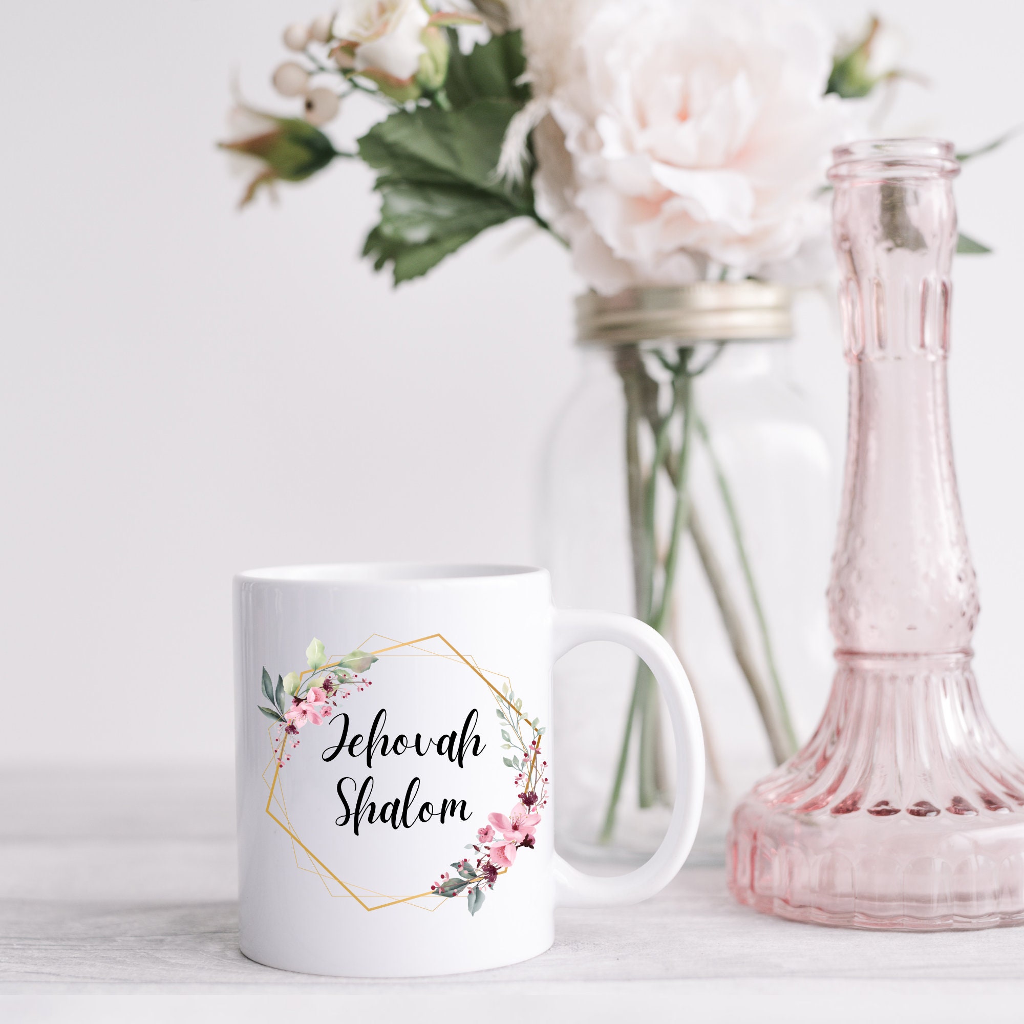 Drink & Barware Bible verse coffee mug Names of God| Jehovah Shalom ...