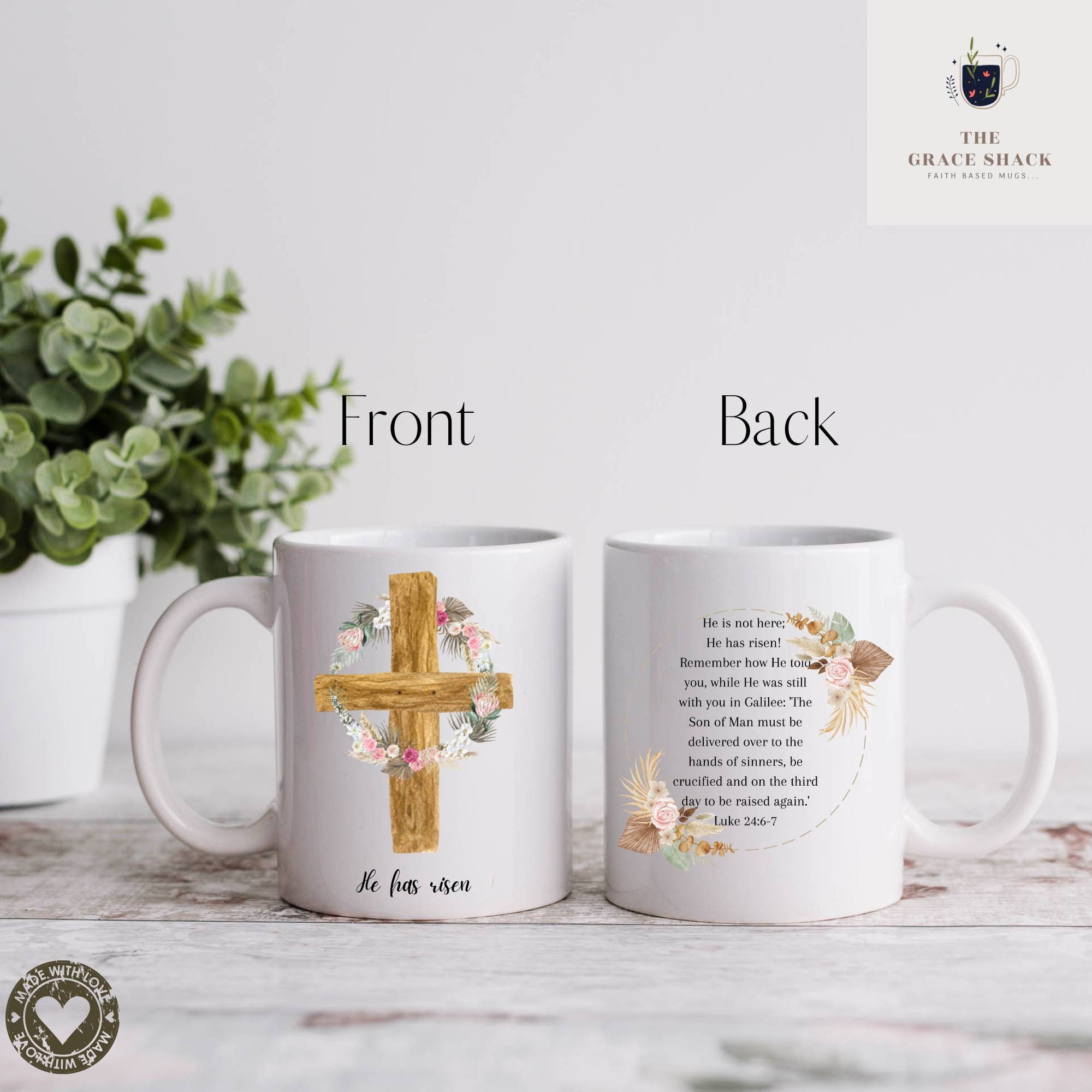 Drinkware The Cross|| Good Friday Easter mug Resurrection Sunday| Bible ...