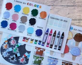 Number Learning Game Bundle, Printable, Toddler Preschool Learning Tool ...