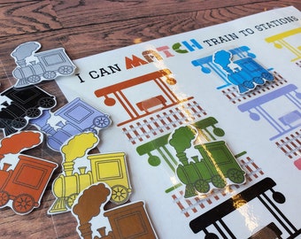 Color Matching Game Bundle, Printable, Toddler Preschool Learning Tool ...