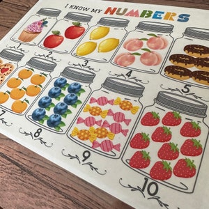 Number Learning Game Bundle, Printable, Toddler Preschool Learning Tool ...