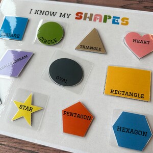 Shape Matching Game Bundle, Printable, Toddler Preschool Learning Tool ...