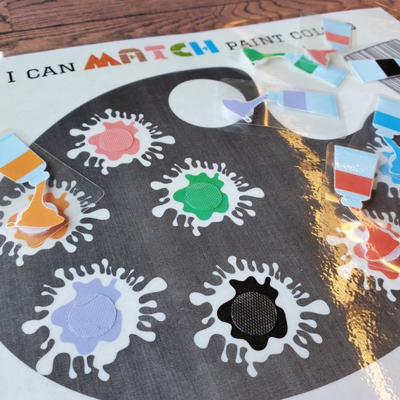 Paint Color Matching Game Printable Toddler Preschool - Etsy
