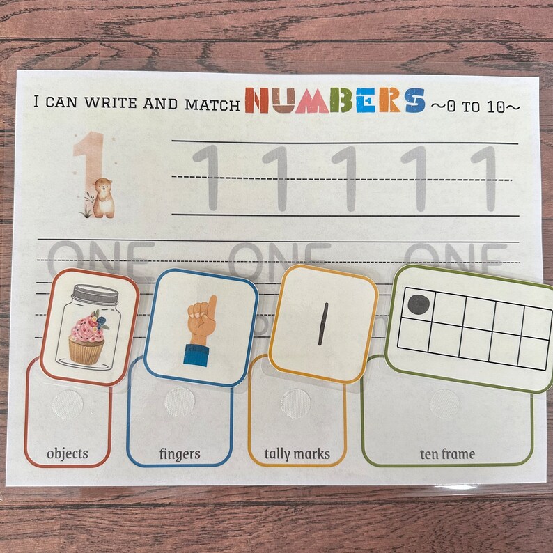 Number Learning Game Bundle, Printable, Toddler Preschool Learning Tool ...