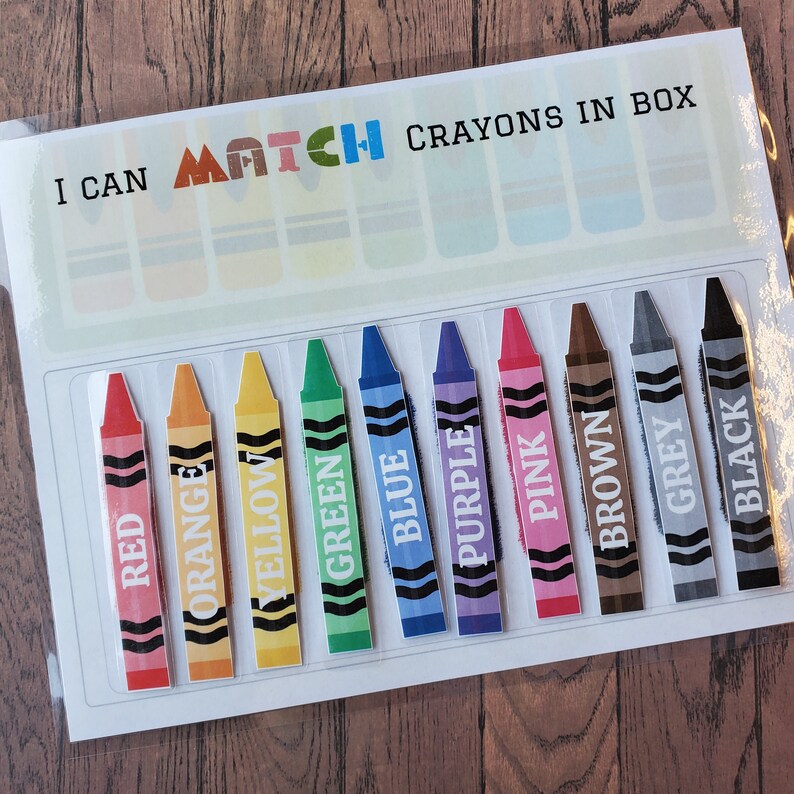 Color Matching Game Bundle, Printable, Toddler Preschool Learning Tool ...