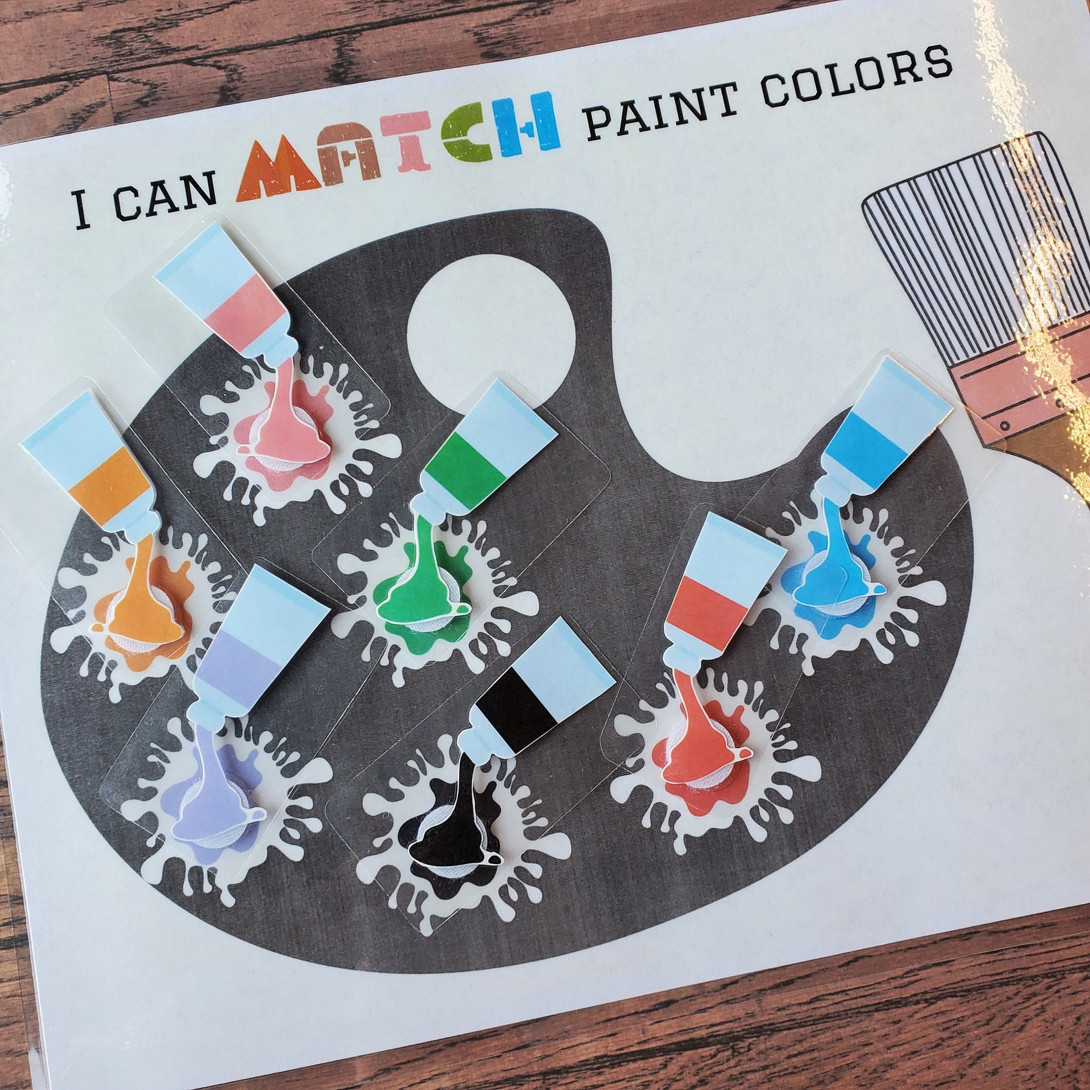 Color Matching Game Bundle, Printable, Toddler Preschool Learning Tool ...