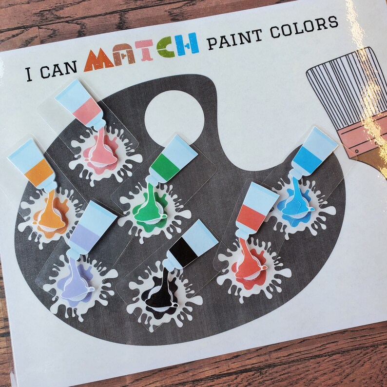 Color Matching Game Bundle, Printable, Toddler Preschool Learning Tool ...