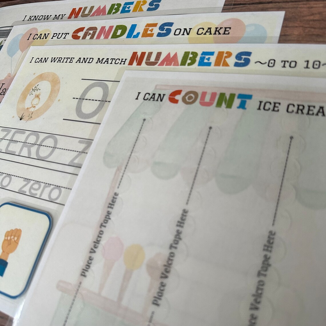 Number Learning Game Bundle, Printable, Toddler Preschool Learning Tool ...