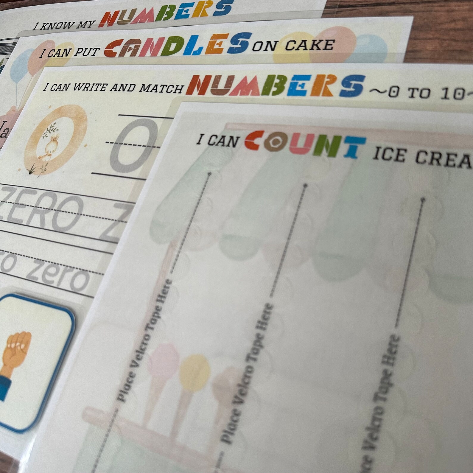 Number Learning Game Bundle, Printable, Toddler Preschool Learning Tool ...