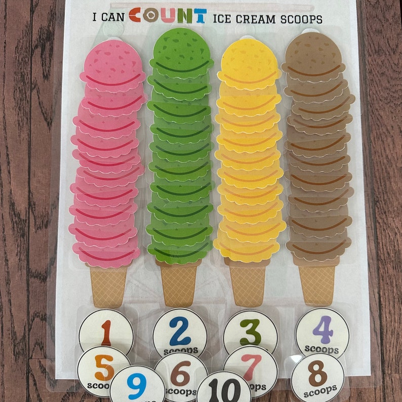 Number Learning Game Bundle, Printable, Toddler Preschool Learning Tool ...