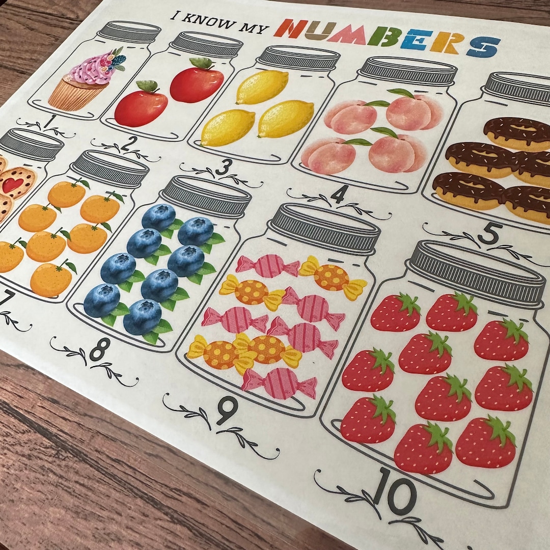 Number Learning Game Bundle, Printable, Toddler Preschool Learning Tool ...