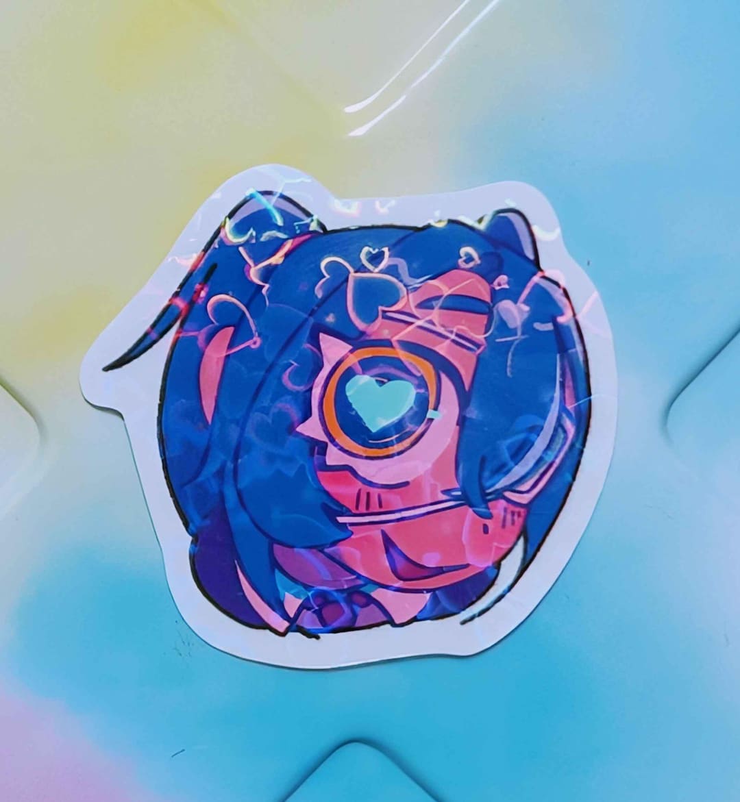 Monitoring Hatsune Miku Peephole-sized Sticker - Etsy