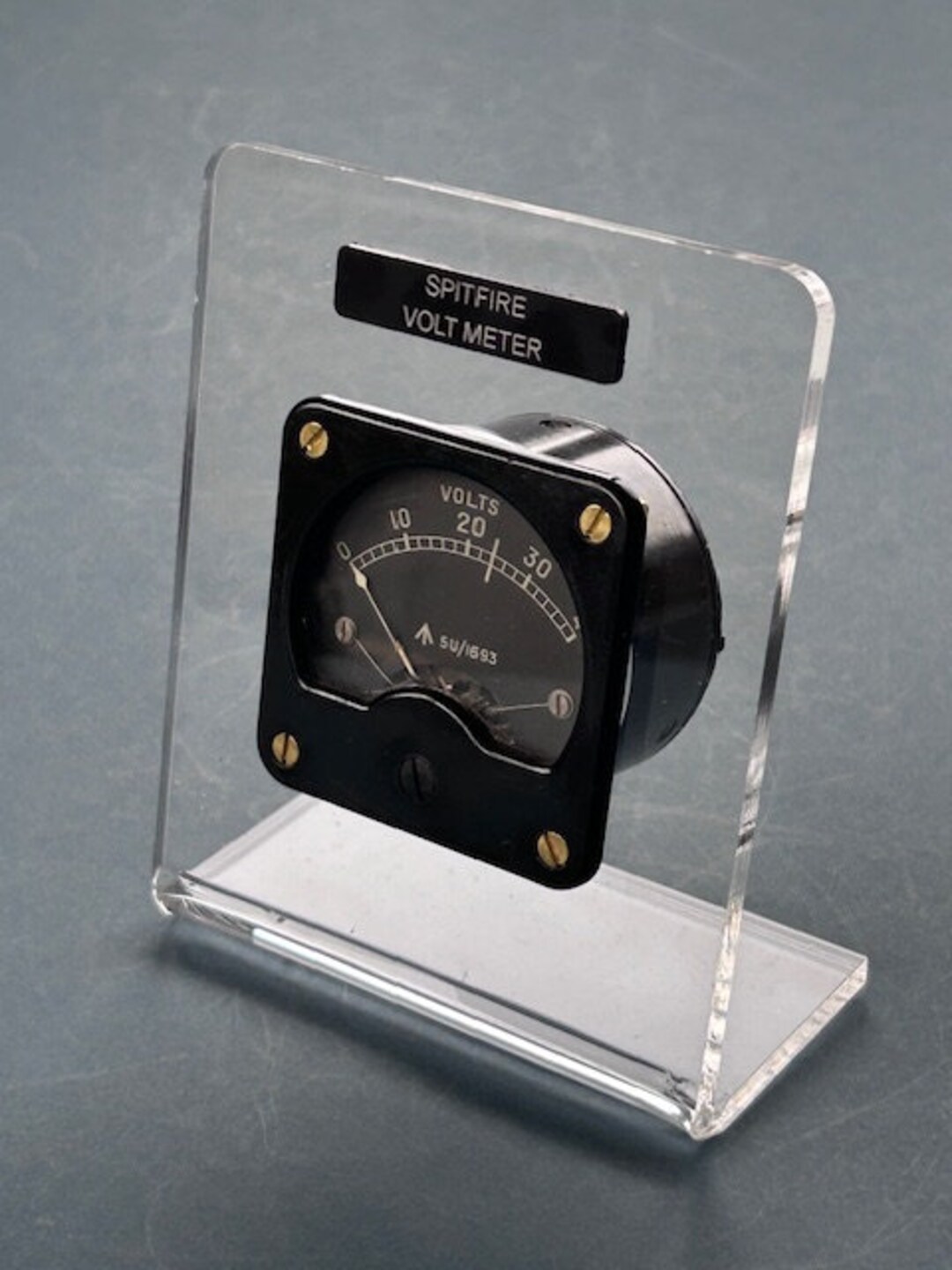 WWII Spitfire Gift. Original Volt Meter 5A/1636 - Etsy UK