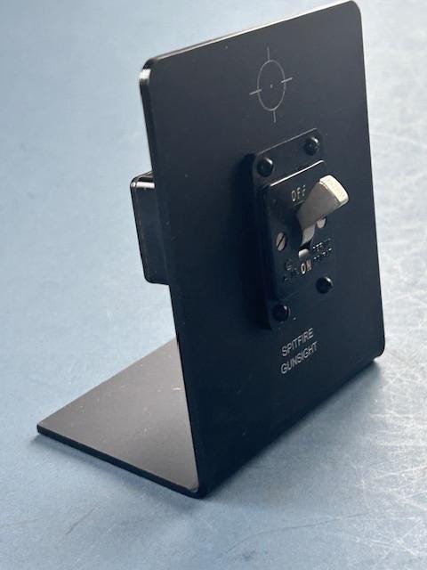WWII Spitfire Mounted Gift. Gunsight Switch 5c/543 - Etsy UK