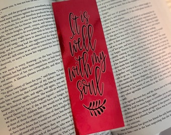 It is Well With My Soul Vintage Spoon Bookmark, Engraved Bookmark, Book ...