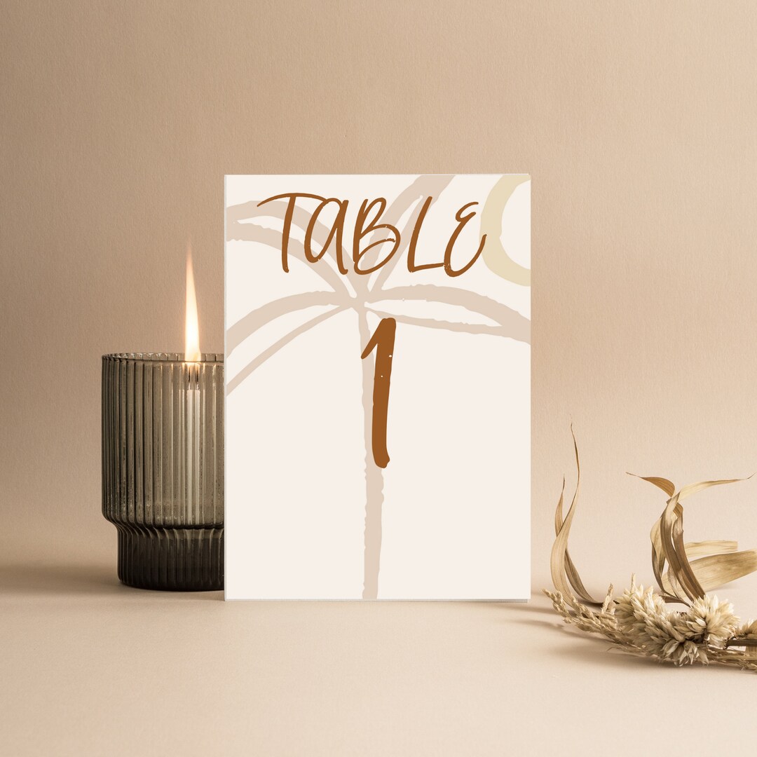Tropical Beach Table Numbers - Etsy