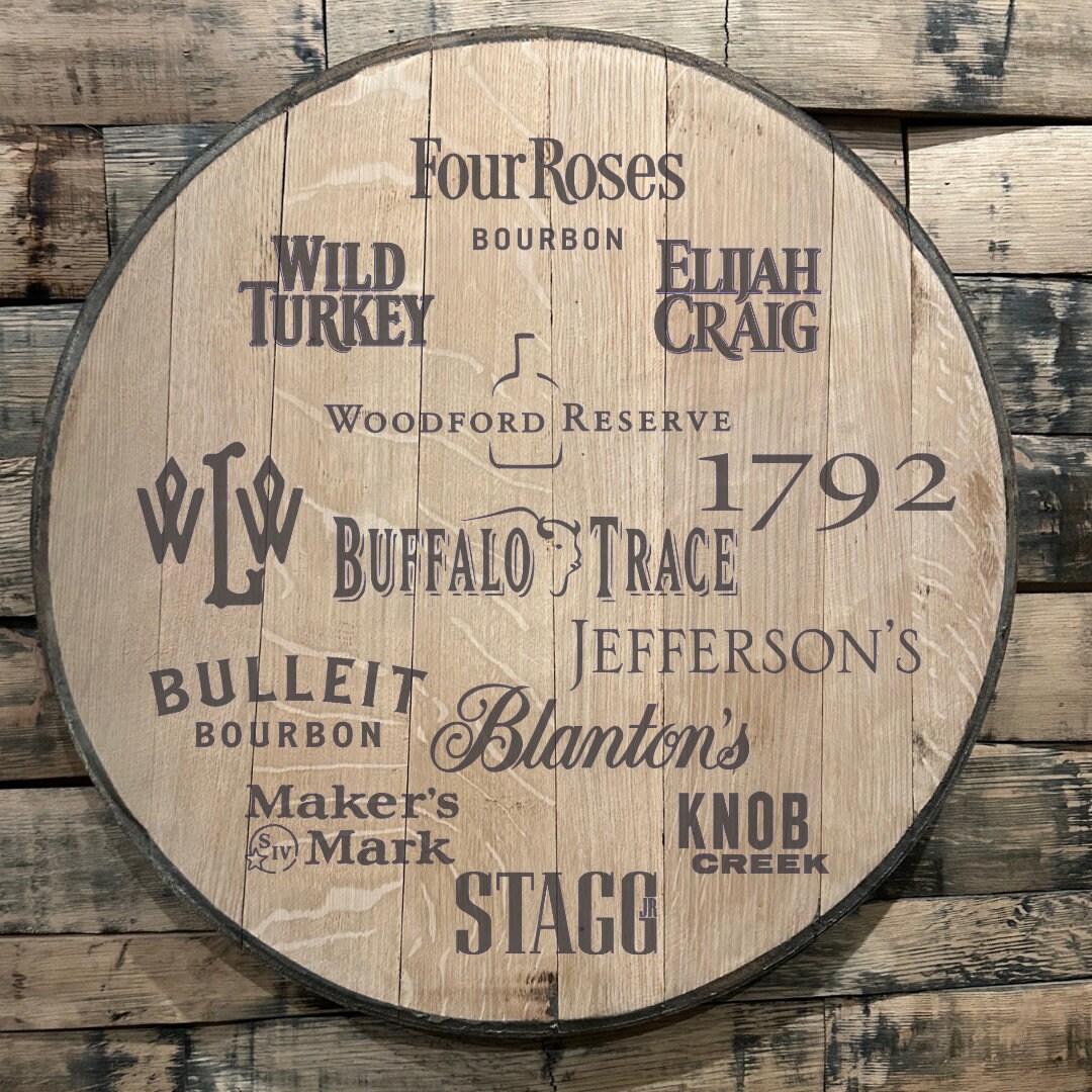 Bourbon Barrel Lid Multiple Brands - Etsy