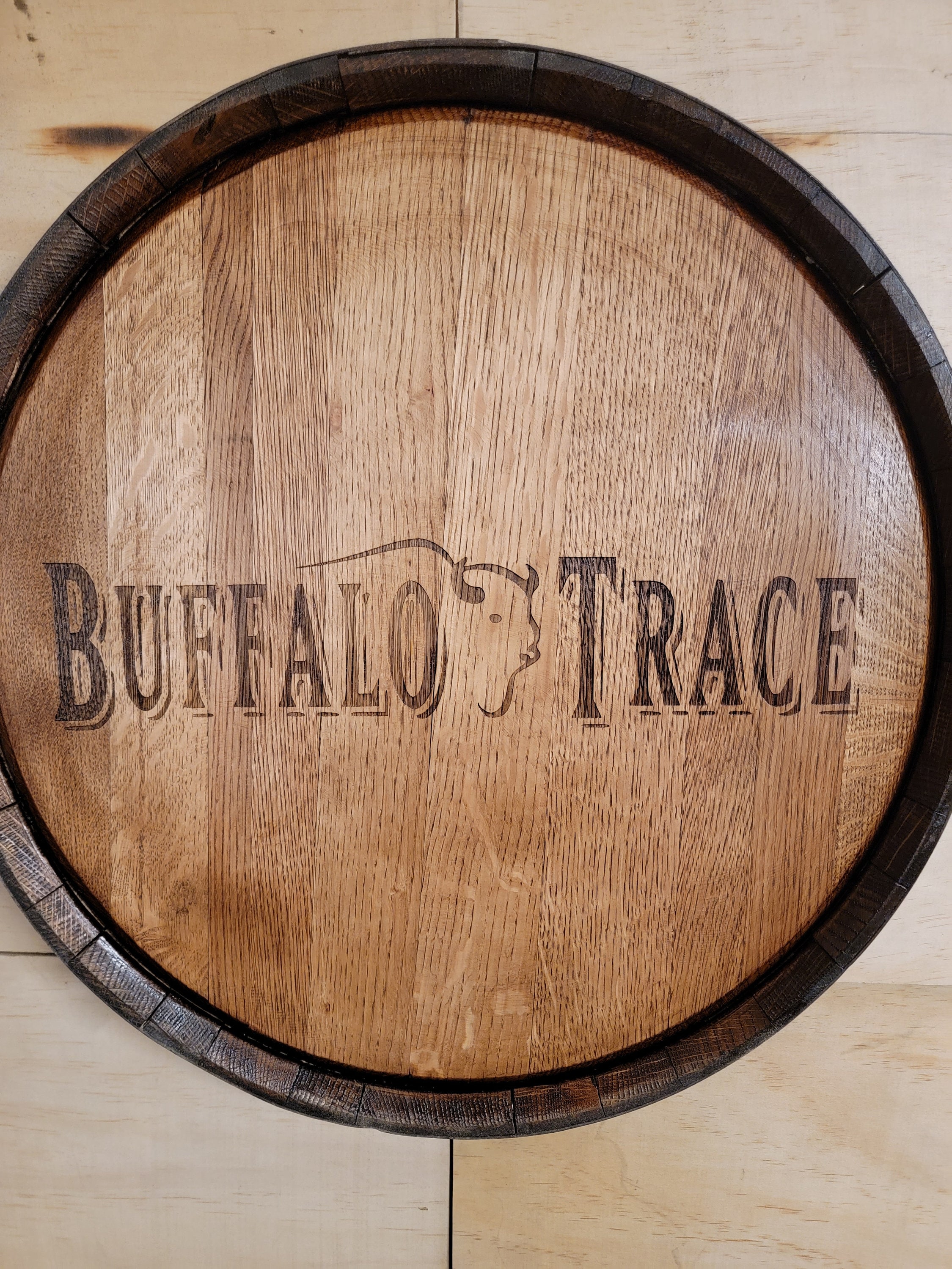 Bourbon Lid With Metal Ring Top of Barrel Buffalo Trace - Etsy