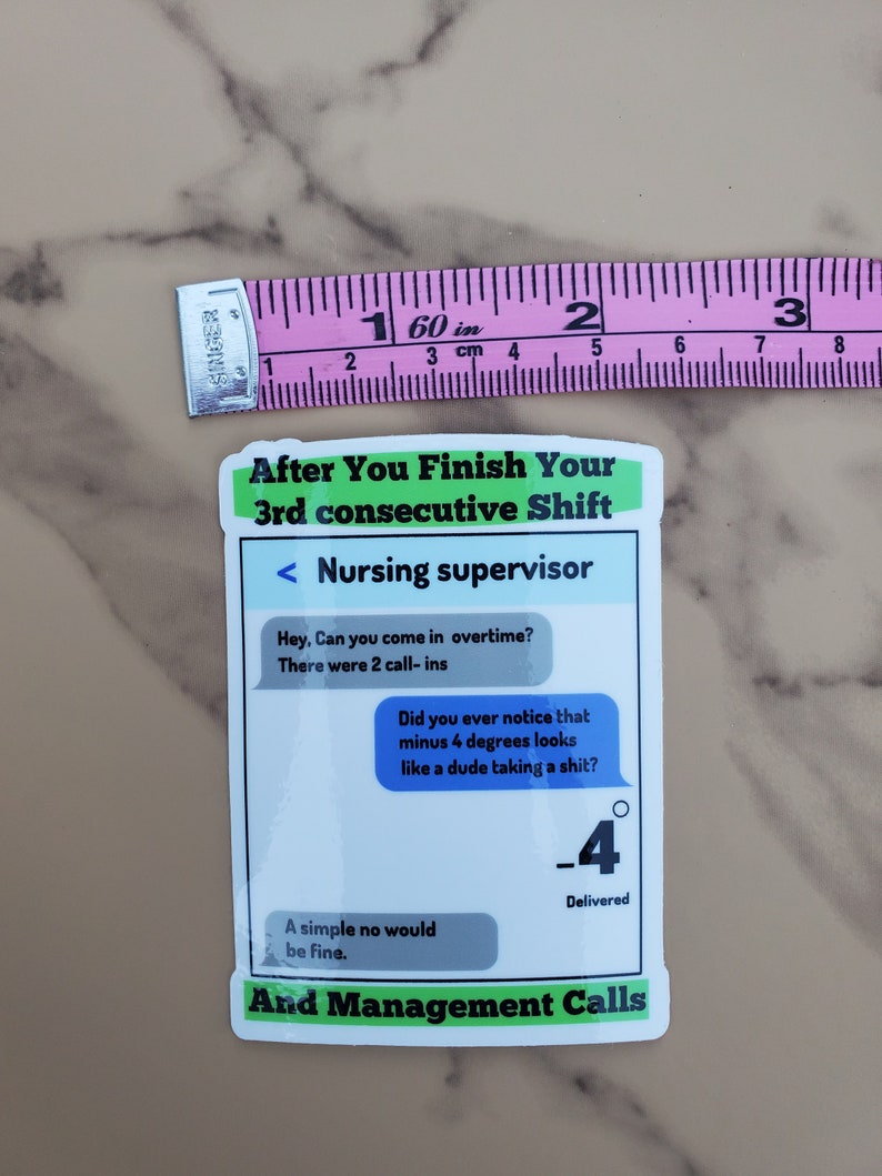Funny Nurse Meme Sticker, Nurse Sticker, RN, Lpn, Sticker for Nurse ...