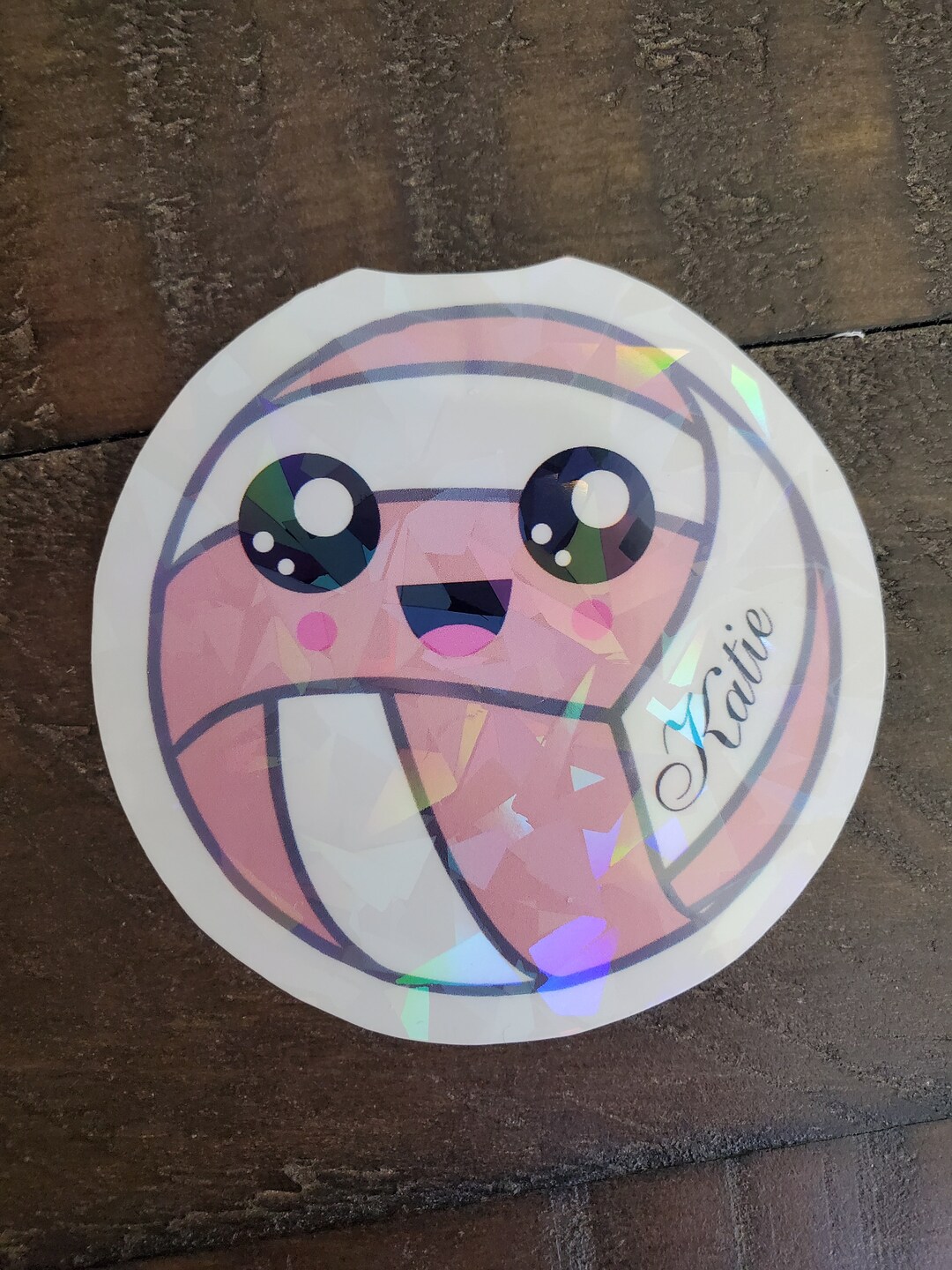 Personalize Name Volleyball Sticker Volleyball Team Gift Volleyball ...