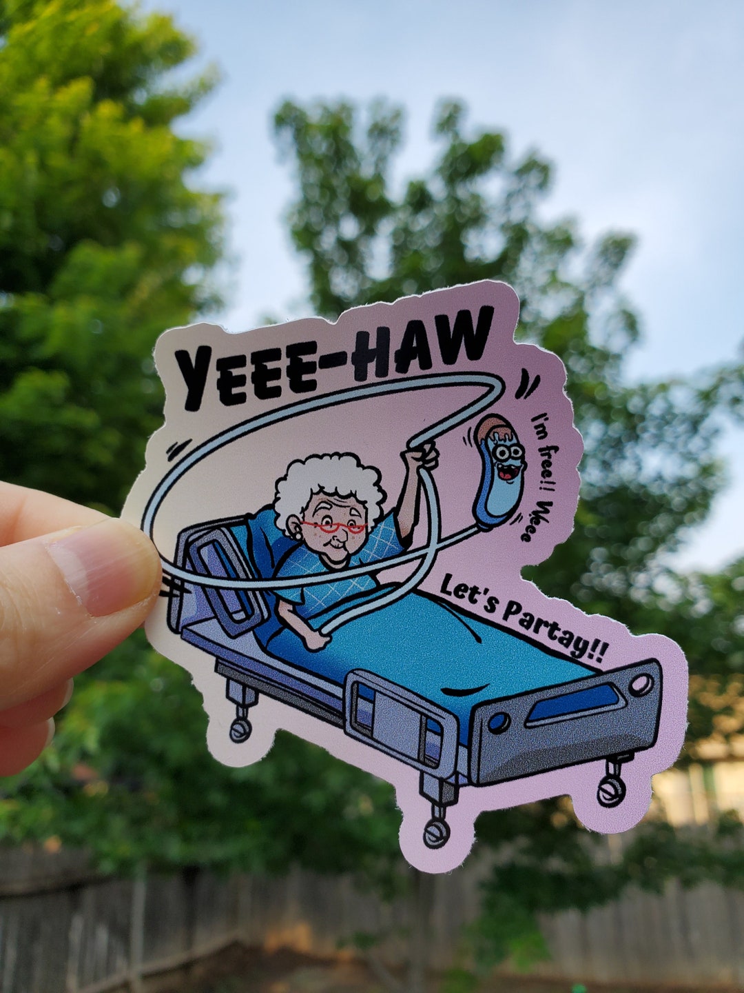 Grandma and Cooter Canoe Sticker, Purewick Sticker, Nurses Week Gift ...