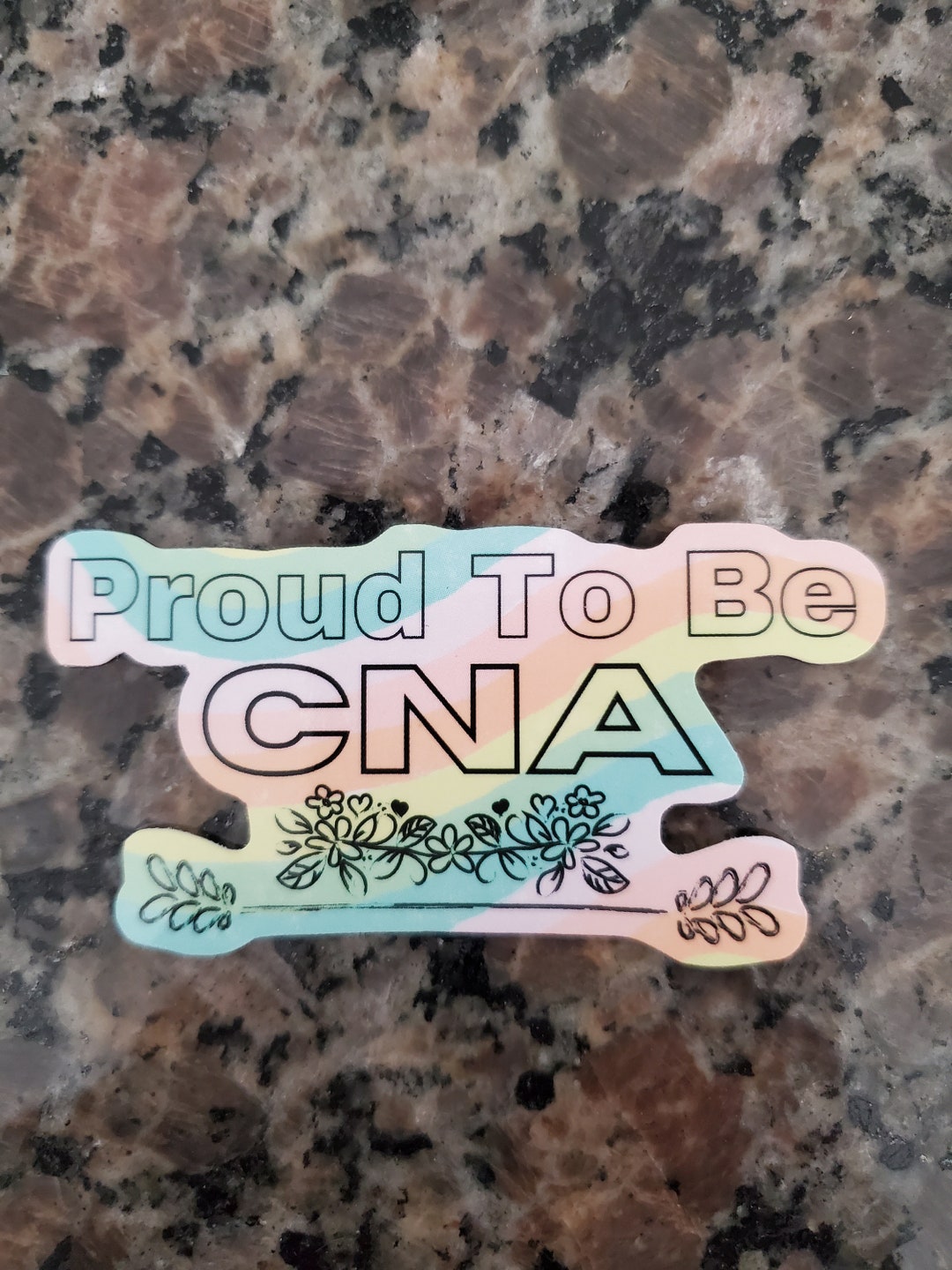 CNA, Proud to Be CNA, PVC Sticker, Nurse Week, Nurse Gift, Nursing ...